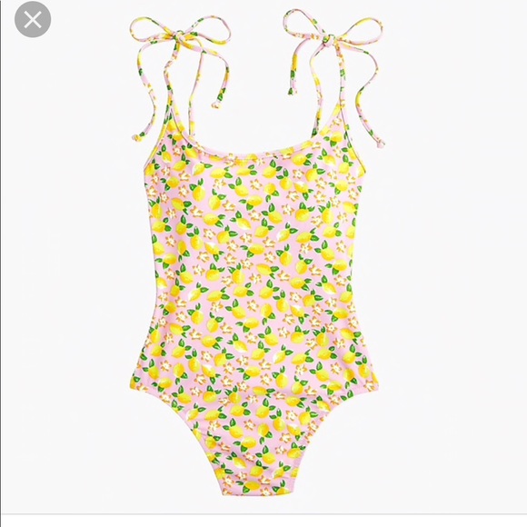 J. Crew | Swim | J Crew Lemon Swimsuit Sz 8 Nwt | Poshmark